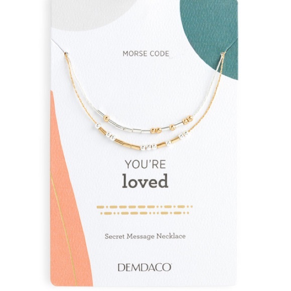 Demdaco | Jewelry | New Morse Code Necklace Youre Beautiful Morse Code ...